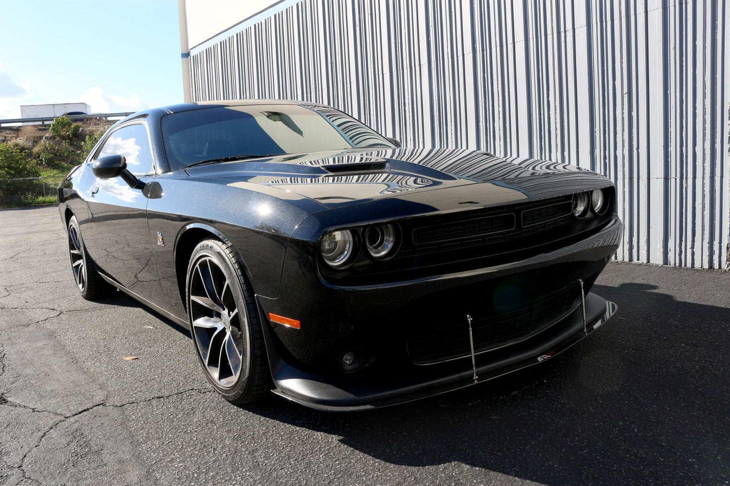 Dodge Challenger Scat Pack/ SRT Carbon Fiber Front Wind Splitter 2015 ...