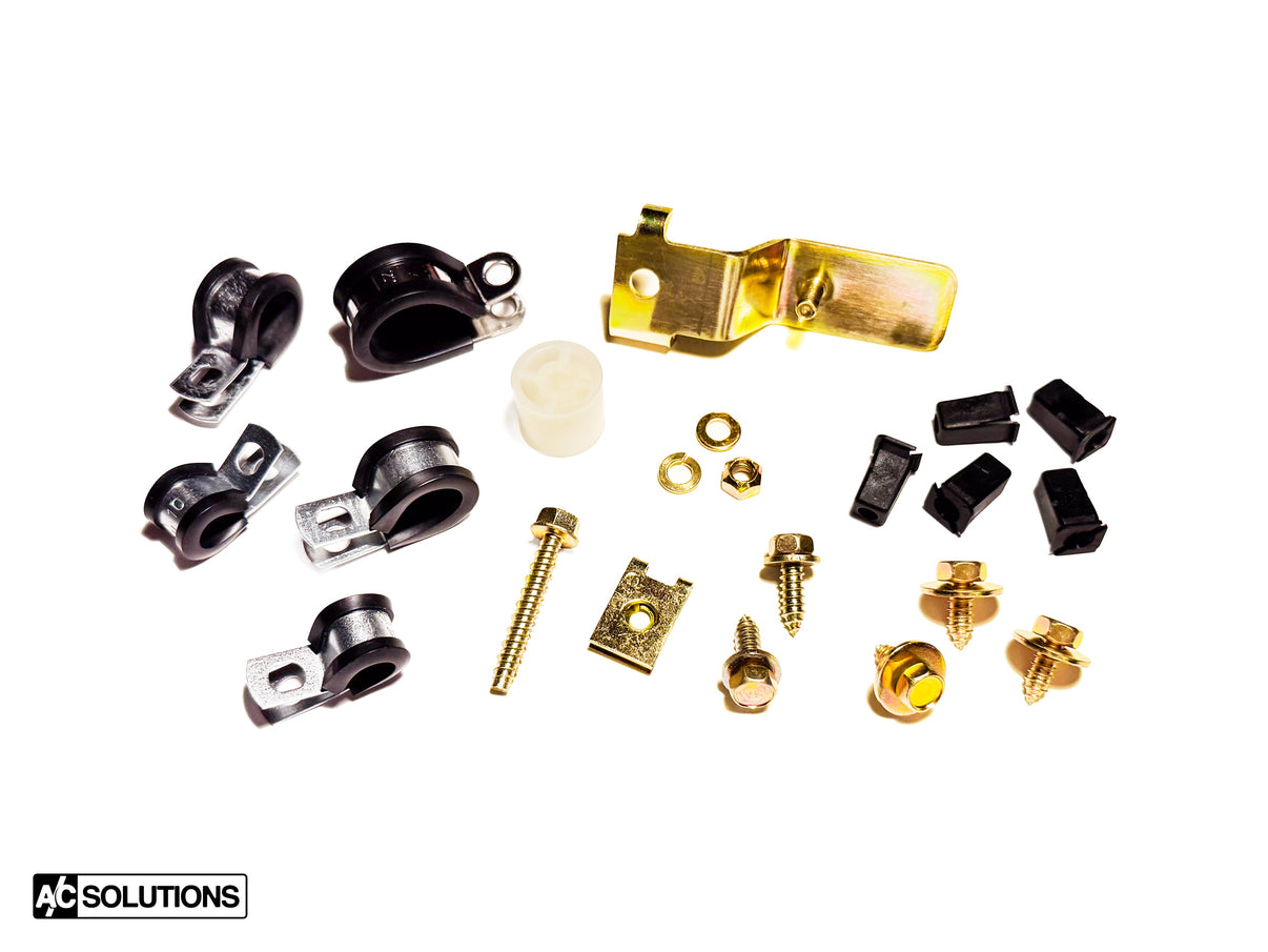 A/C Solutions BMW E30 Bracket and Hardware Kit - Island Racewerks