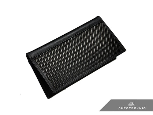 AutoTecknic Carbon Fiber Leather Checkbook Holder - Island Racewerks