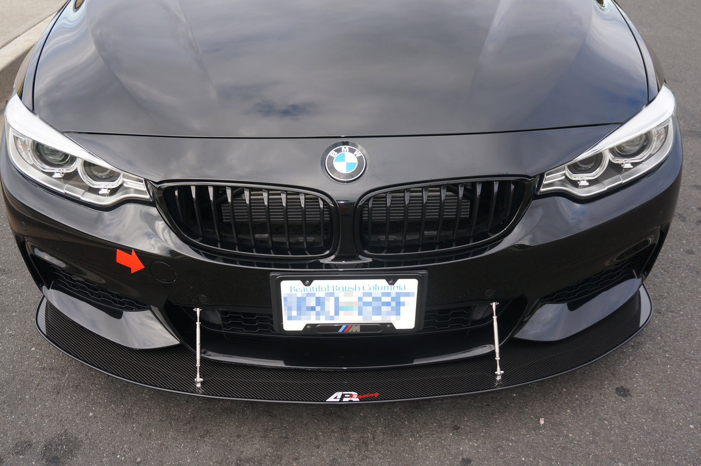 BMW F32/ F33/ F36 435i Stock Bumper Carbon Fiber Front Wind Splitter ...