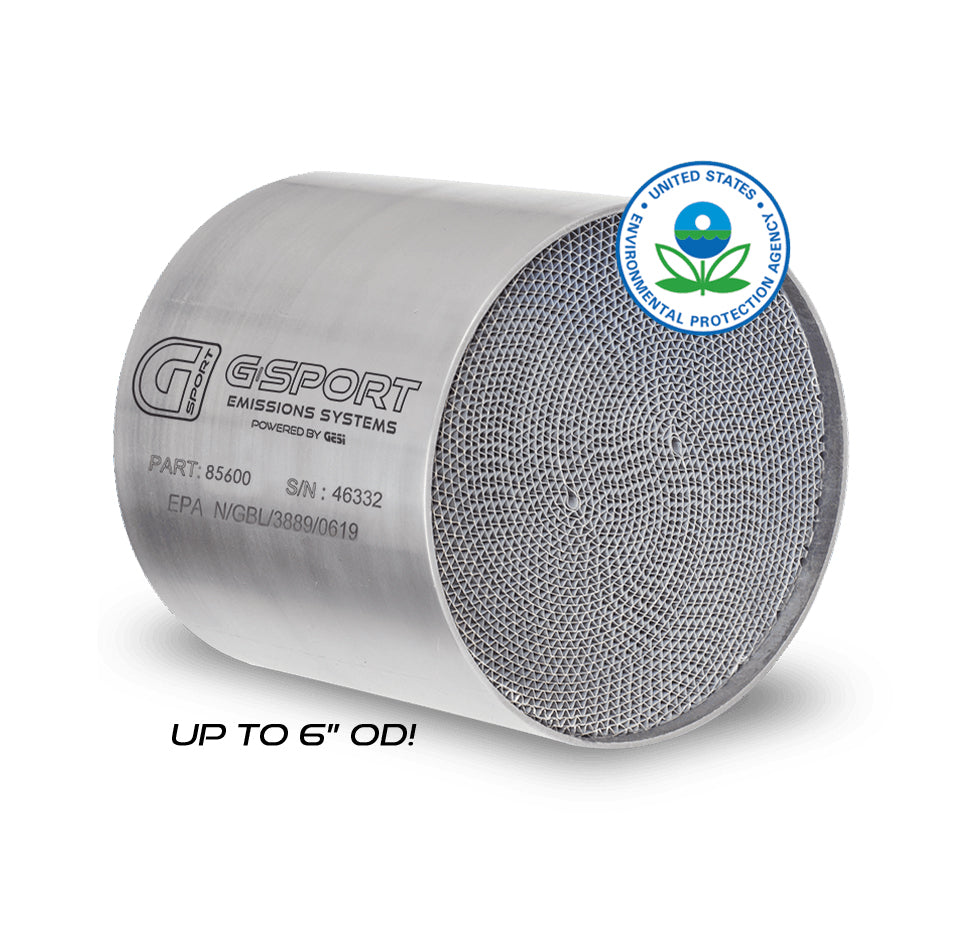 G-Sport Gen2 EPA Compliant Catalytic Converter Core - 4.000" Body x 4 ...