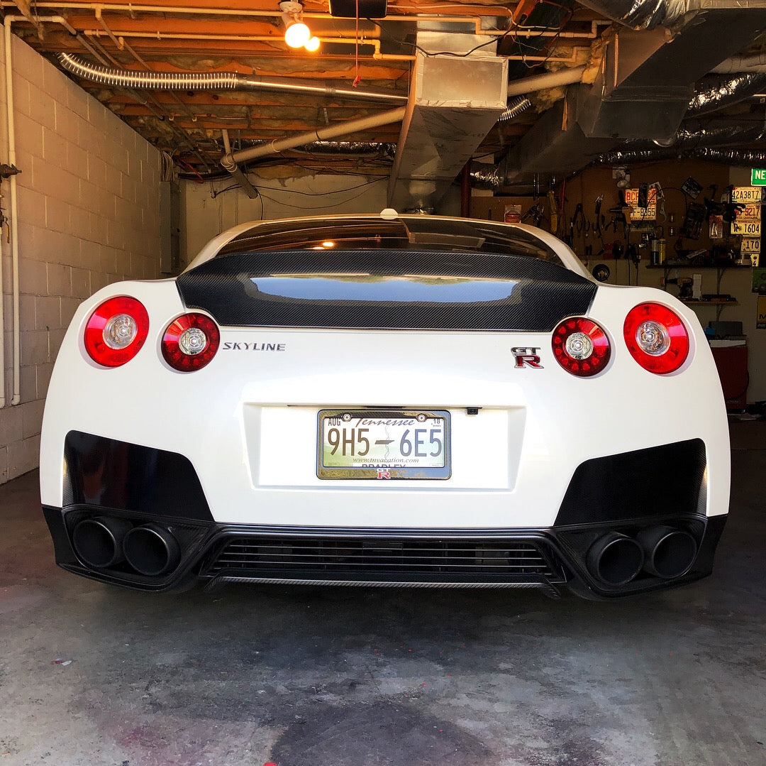 JDC Bumper Exhaust Guards (09-16 Nissan R35 GT-R) - Island Racewerks
