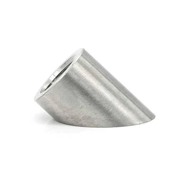 M18 x 1.5 O2 Sensor Bung 45° Angle Cut - 304 Stainless - Island Racewerks