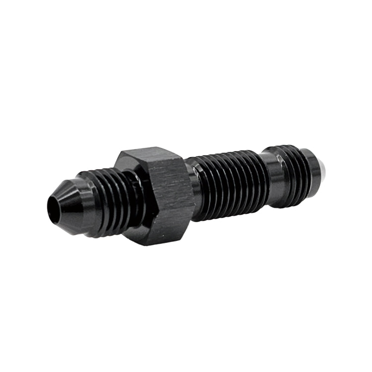 -12AN Straight Male AN Flare Bulkhead Adapter, Black Hard Anodized Alu ...