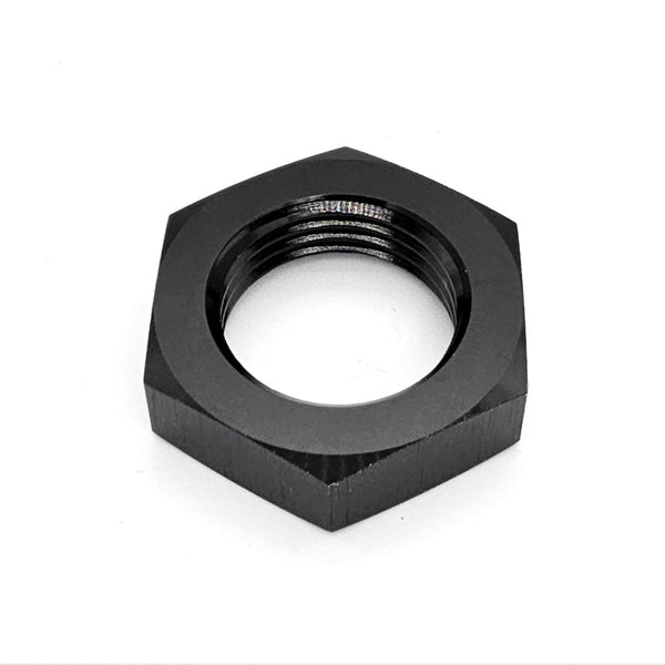 -20AN Male AN Flare Bulkhead Adapter Nut, Black Hard Anodized Aluminum ...