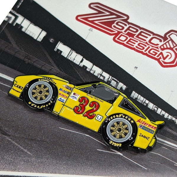 ZSPEC Collector Lapel / Hat Pin - #32 300zx Z31 Race Car - Island Racewerks
