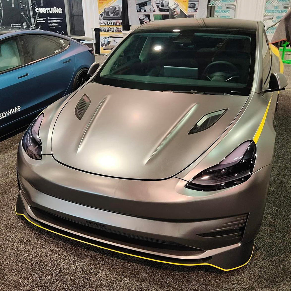 CUSTUNING Tesla Model Y Hood (ABS) - Island Racewerks