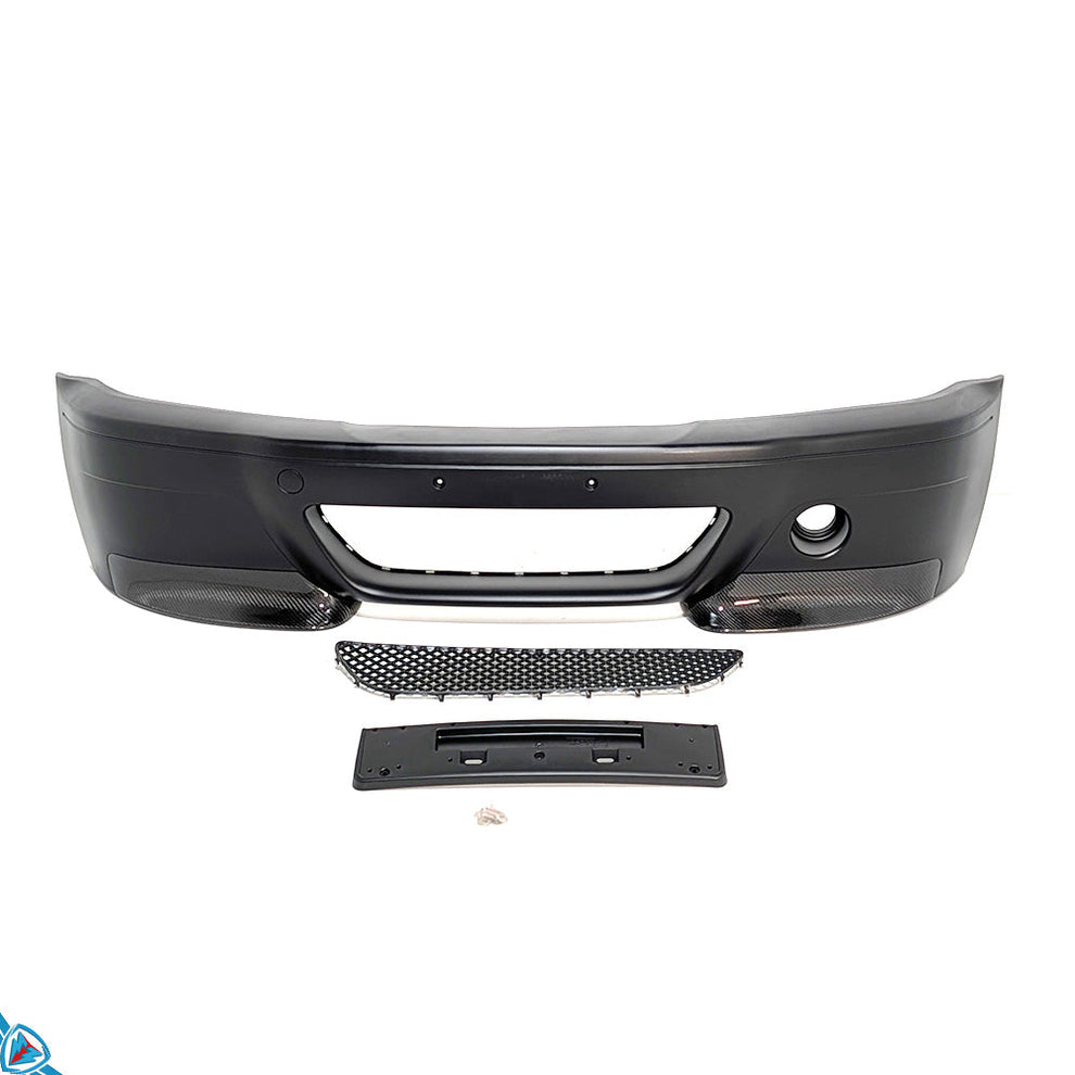 2001-2006 BMW M3 (E46) CSL Style Front Bumper Kit with Carbon Fiber Sp ...
