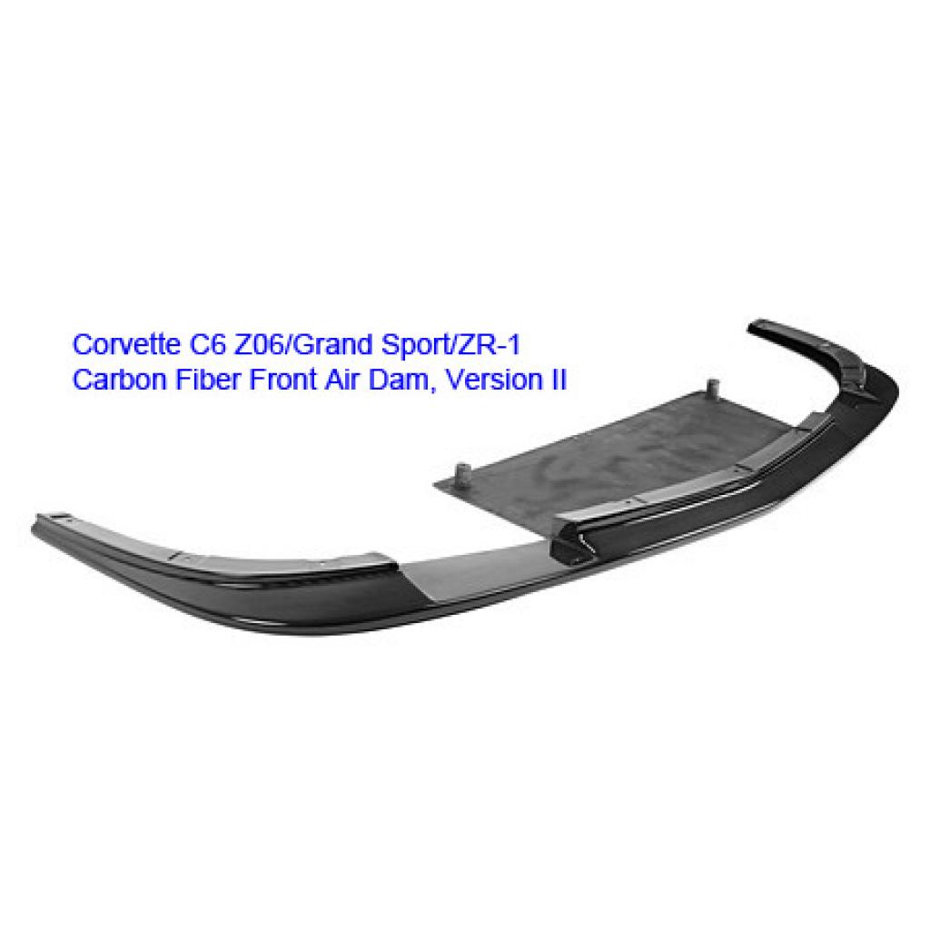 Chevrolet Corvette C6 Z06 Carbon Fiber Front Air Dam/ Lip Version 2 (Z ...