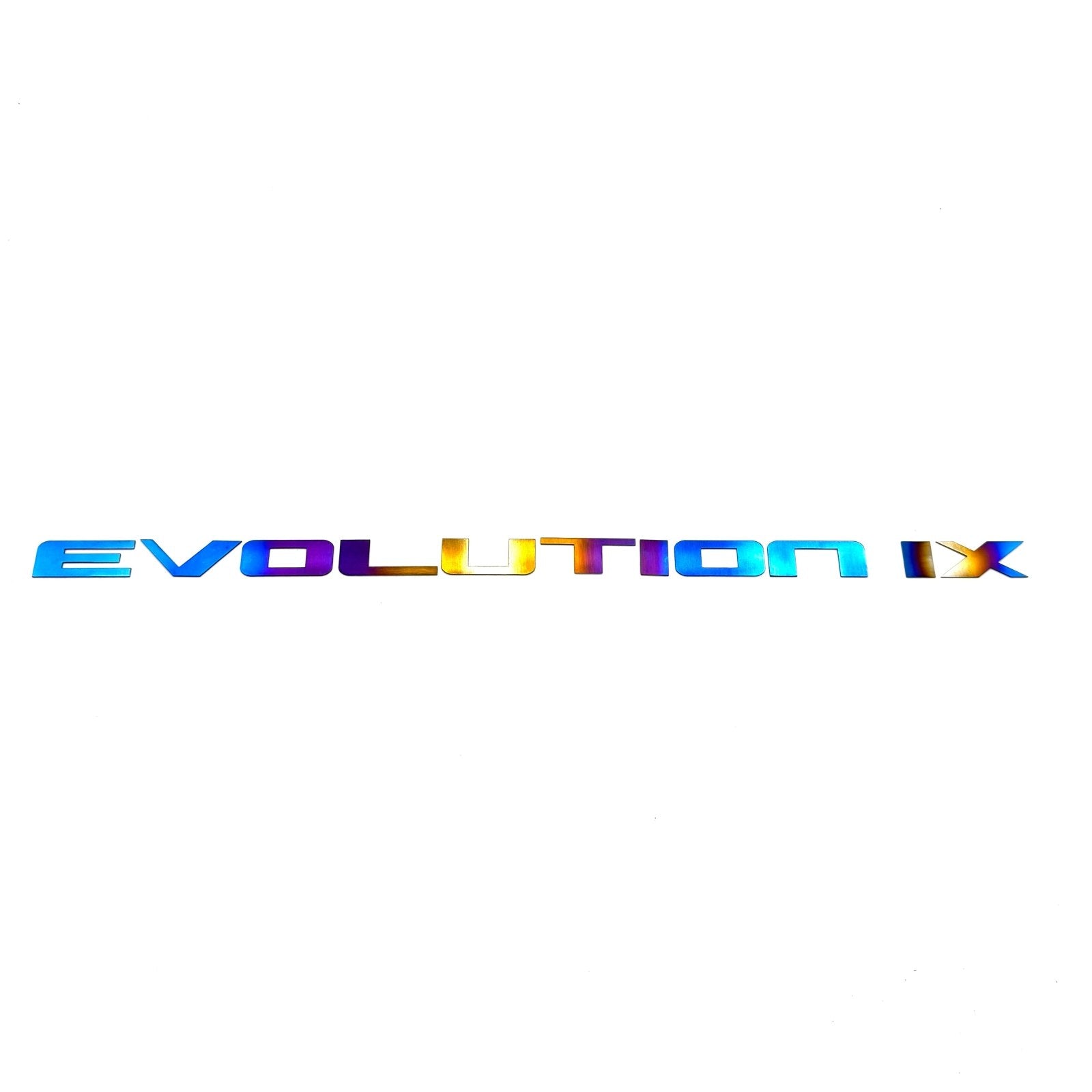 JDC Titanium "Evolution" Trunk Badge (Evo 6/7/8/9/X) - Island Racewerks