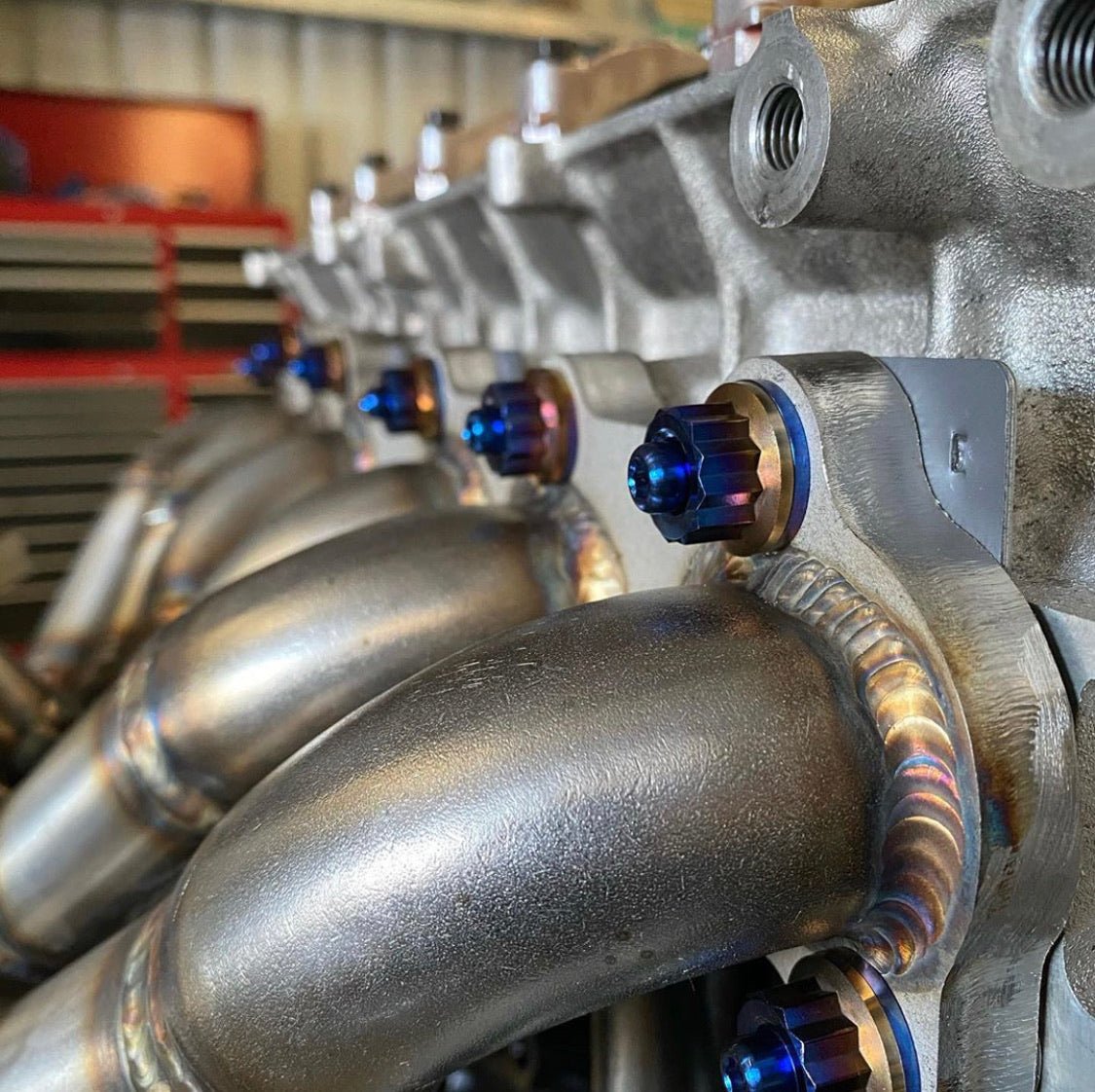 JDC Titanium Exhaust Manifold Stud Kit (RB26) - Island Racewerks