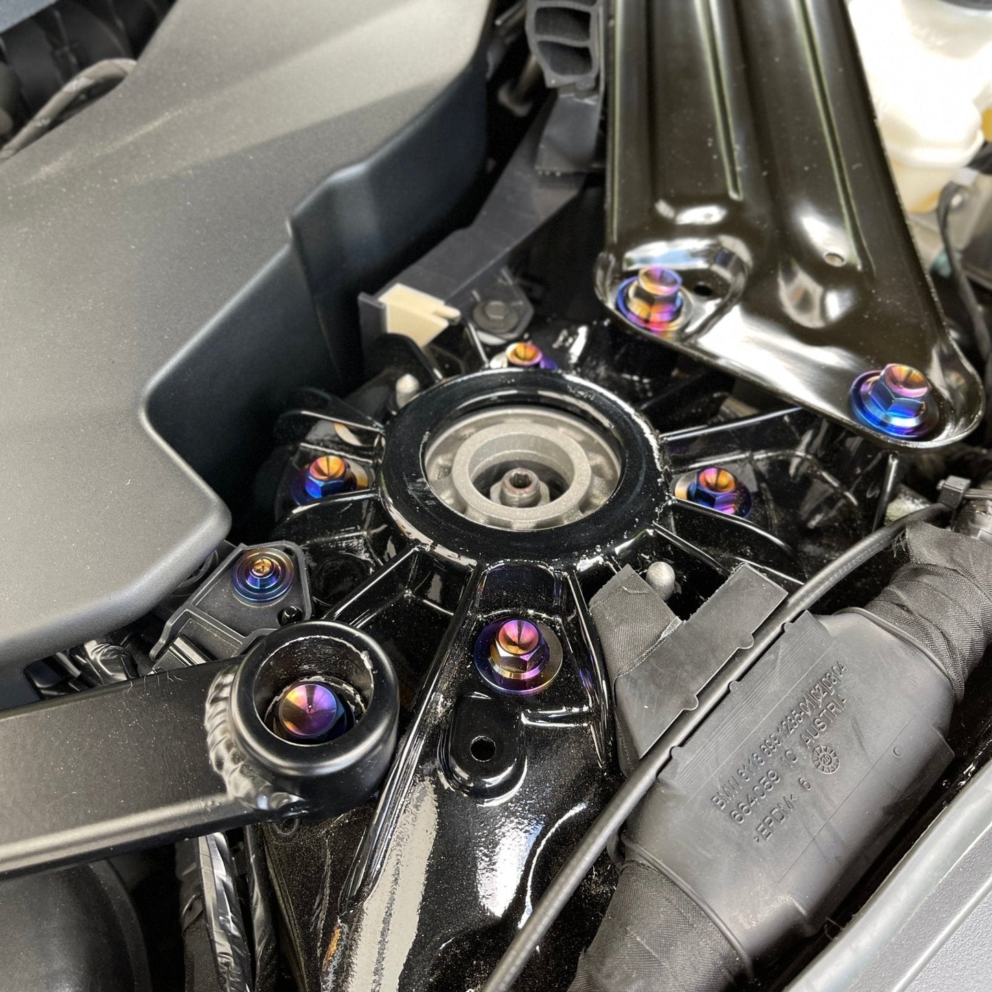 JDC Titanium Strut Tower Hardware Kit (MK5 Supra) - Island Racewerks
