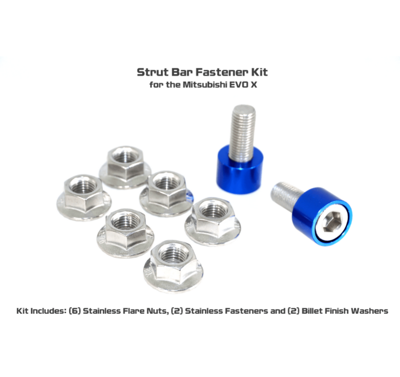 ZSPEC Strut Bar Fastener Kit for Mitsubishi Lancer EVO X 10, Stainless ...
