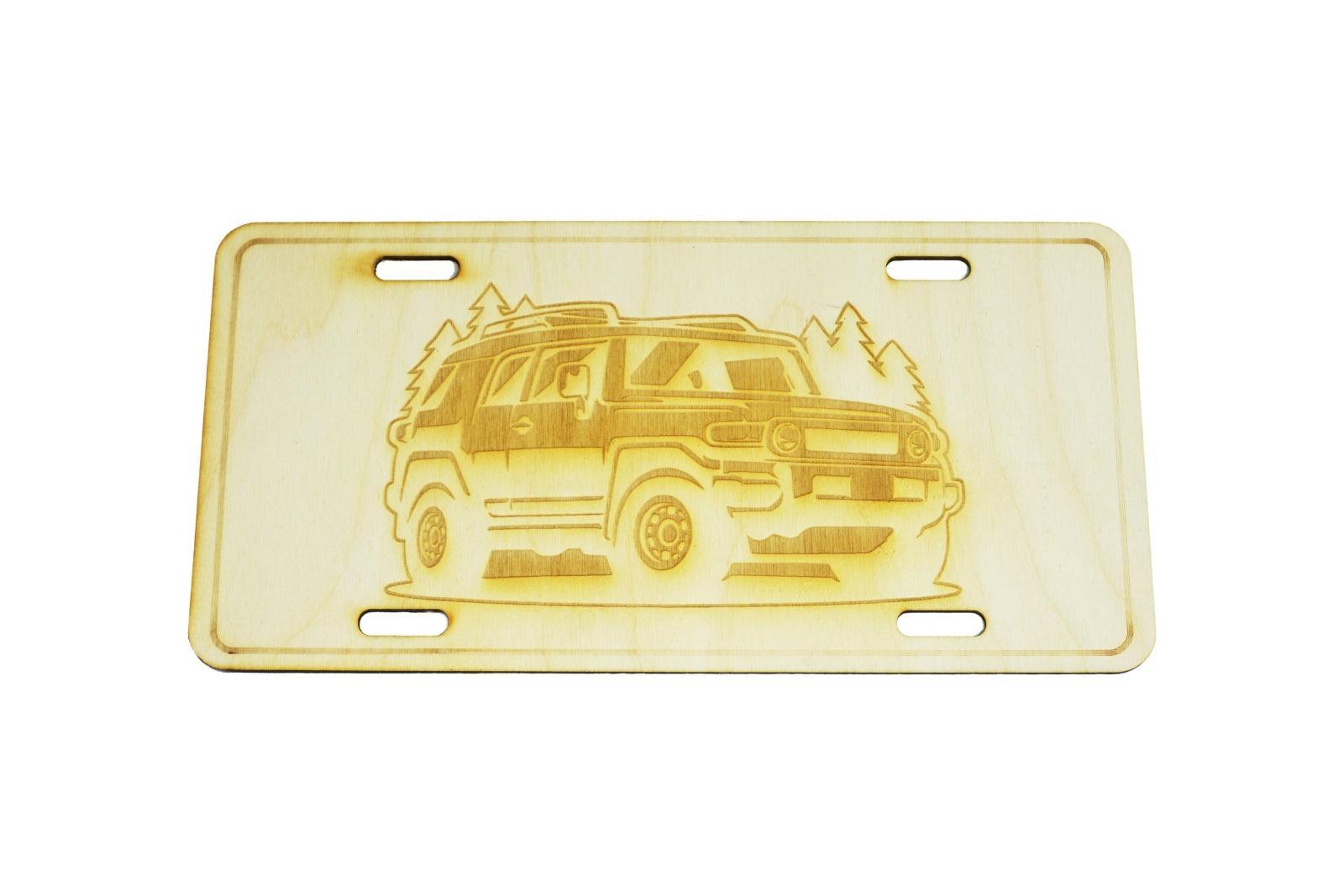 ZSPEC Toyota FJ Cruiser License Plate, Birch, Ornamental - Island Racewerks