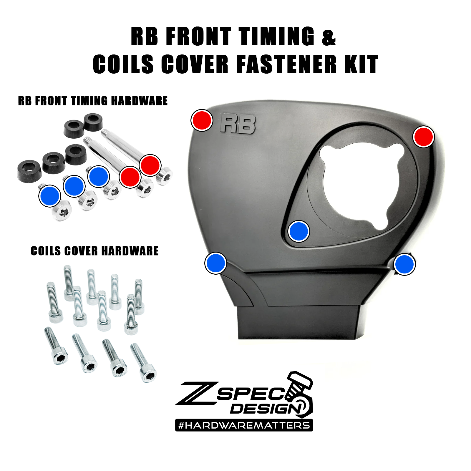 ZSPEC Timing & Coils Cover Fasteners for Nissan RB25/26/30 - Island ...