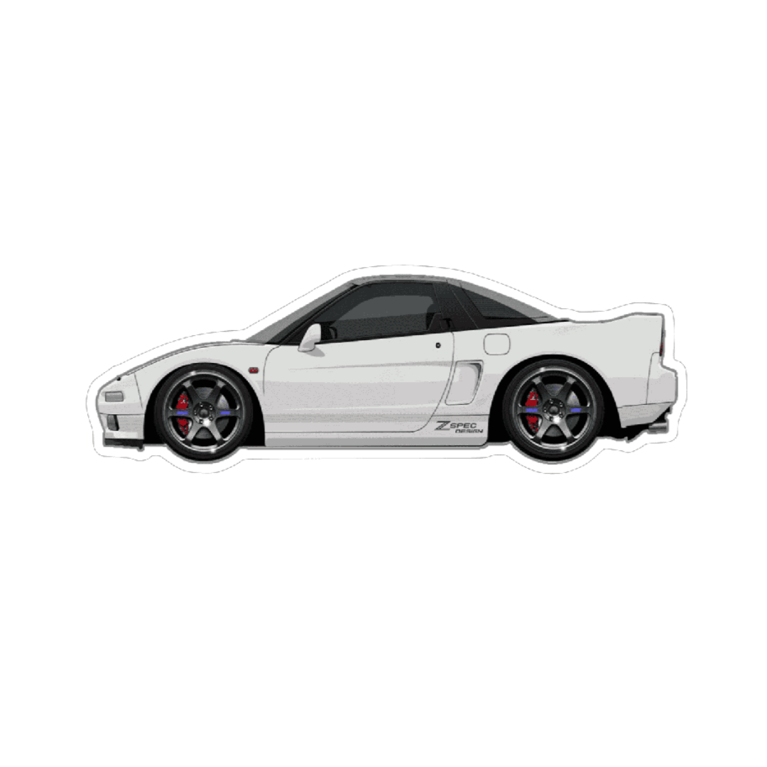 Acura Gen-1 NSX Sports Car Vinyl Decal / Sticker, White - Island Racewerks