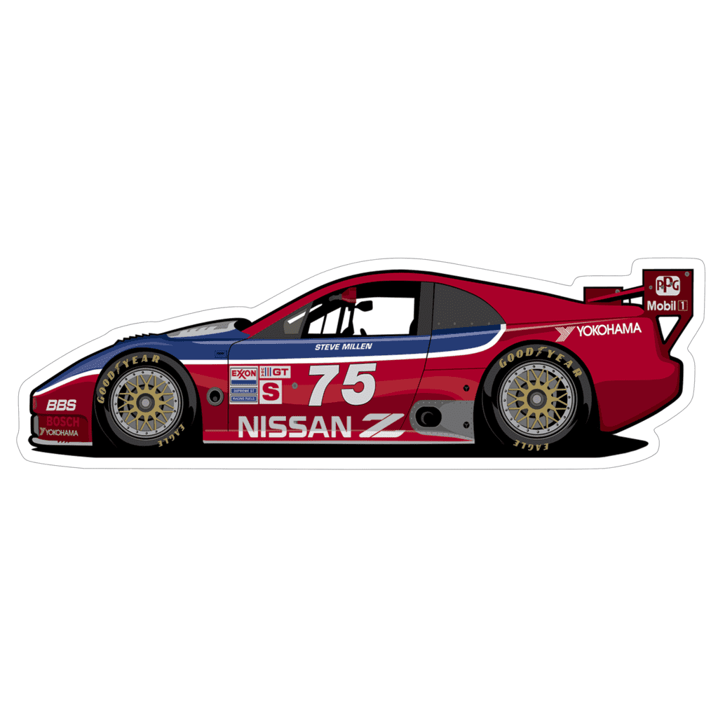 Nissan IMSA #75 Sports Car Vinyl Decal / Sticker - Island Racewerks